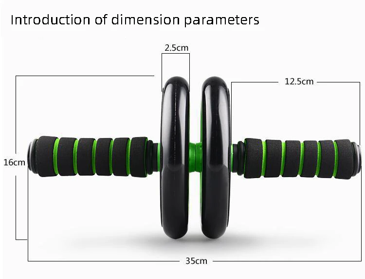 Economically Home Gym Ab Wheels Rollers for Exercising Abdominal Core ...