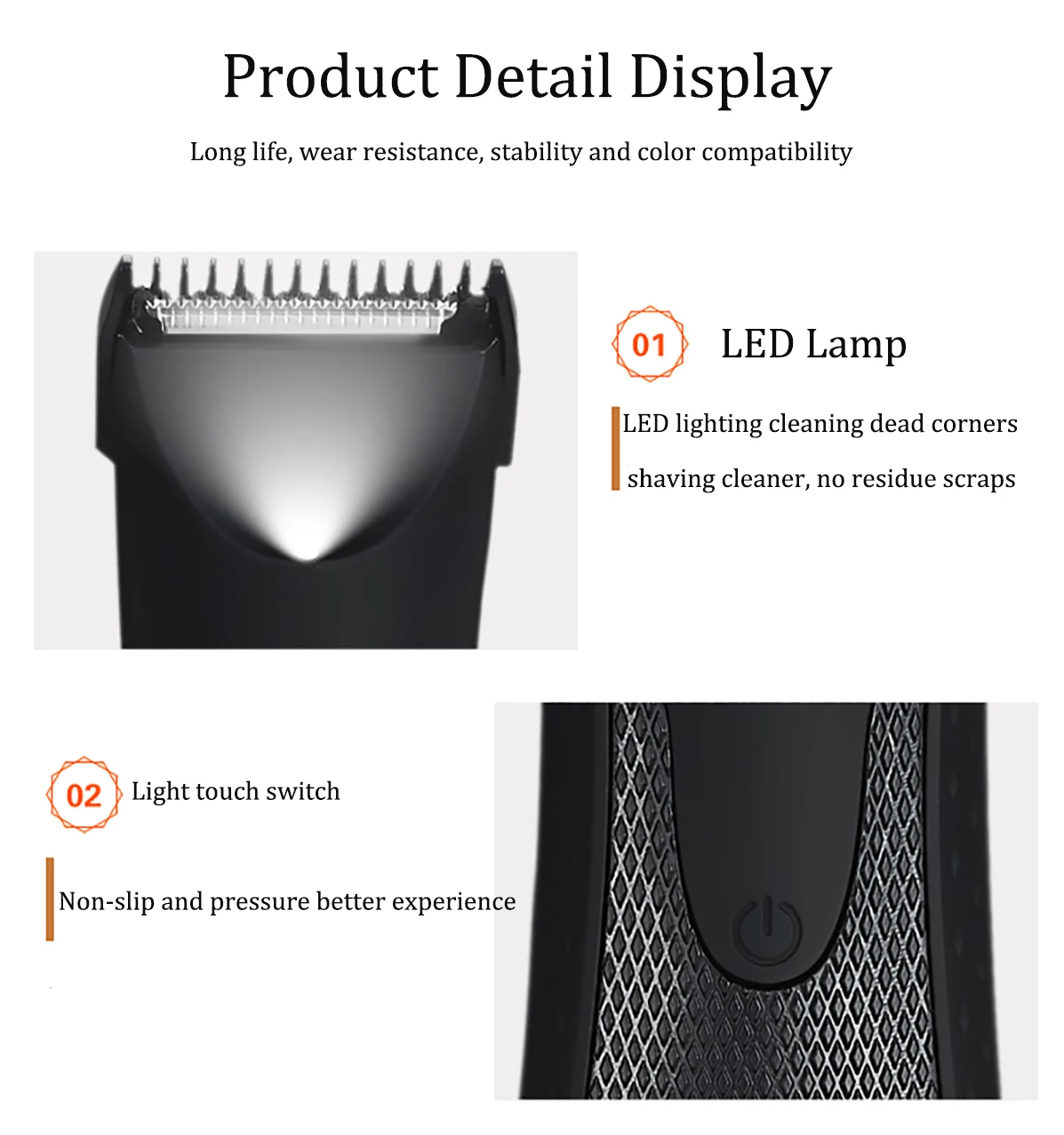 Mens Electric Groin Hair Shaver For Balls Epilator Male Pubic Hair