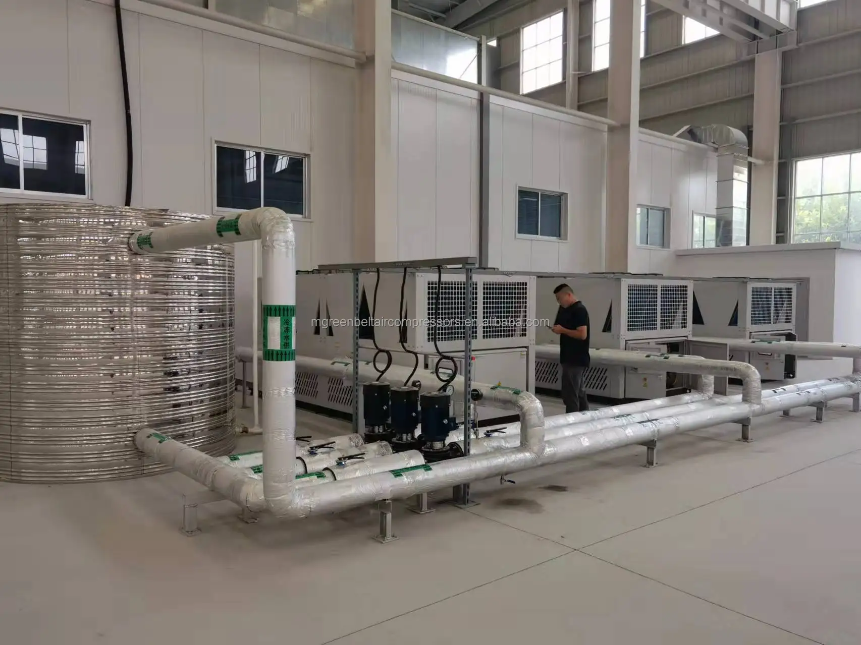 Electrolyte Plating Chiller - 30 Ton to 100 Ton Air Cooled Industrial ...