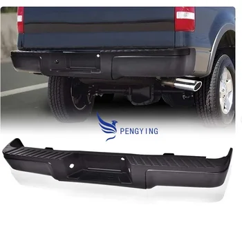 Rear Steel Step Bumper W/ License Lamps+mounting Brackets For 09-14 ...