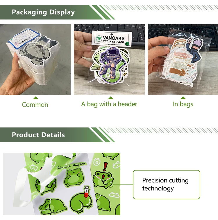 Clear Adhesive Logo Sticker Label Paper Vinyl Die Cut Holographic ...