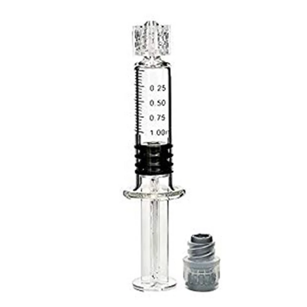 Luer Lock Slip Lock Syringe 1ml Syringe Extracts Packaging Borosilicate Glass Flower Cosmetics ...