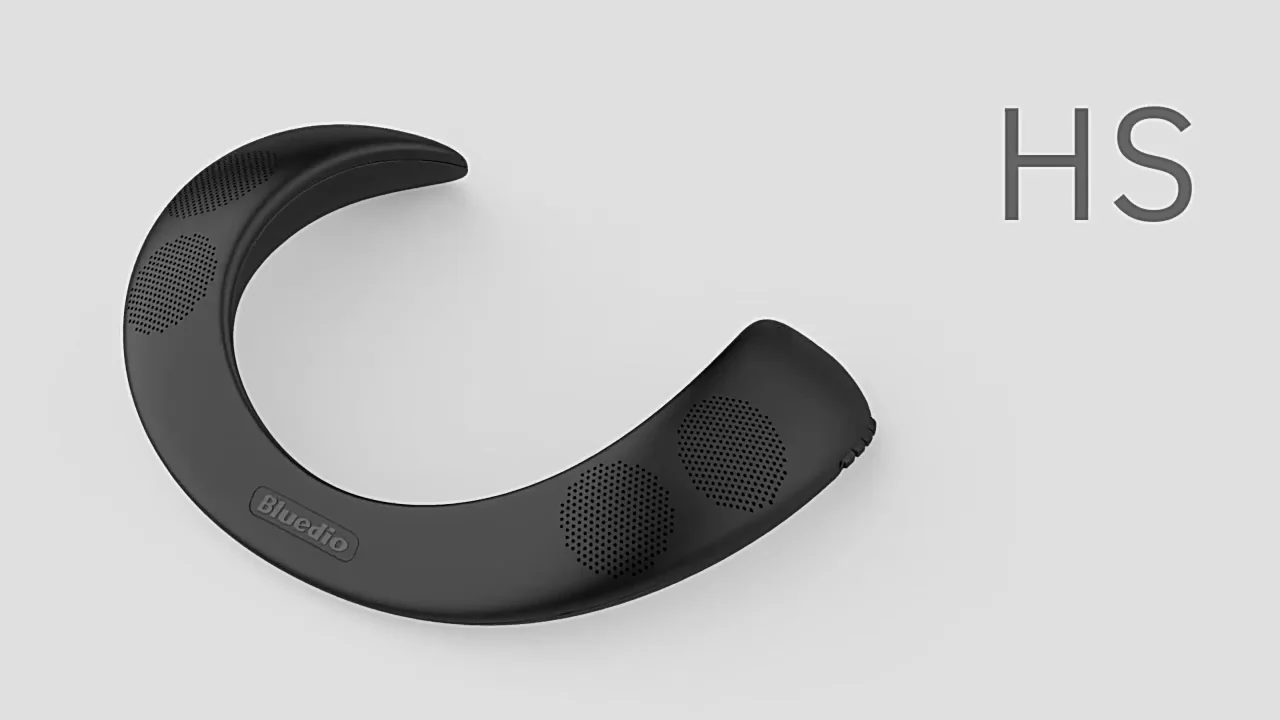 Wireless Neckband Bluetooth Speaker With Mic Portable Wearable Surround ...