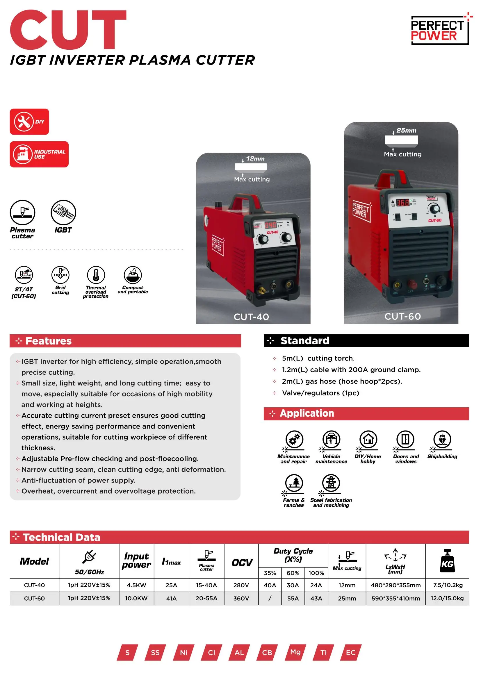 Cut-40 Best Quality Plasma Cutter Cut 40 Cut-40 Igbt Inverter Plasma ...