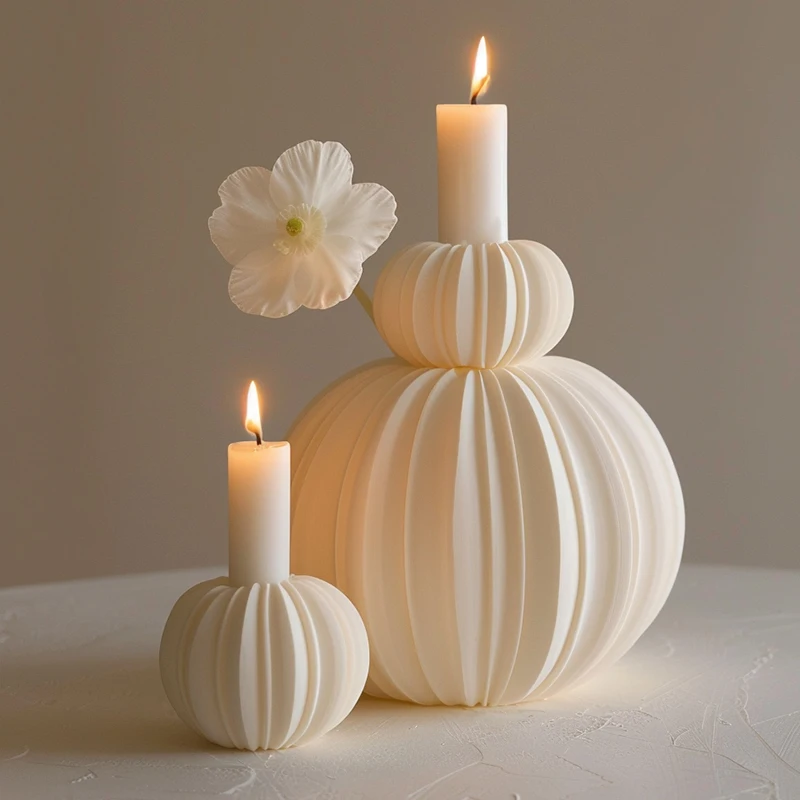 Dumo Custom Origami Round Candle Mold Silica Gel Spherical Mold Silica ...