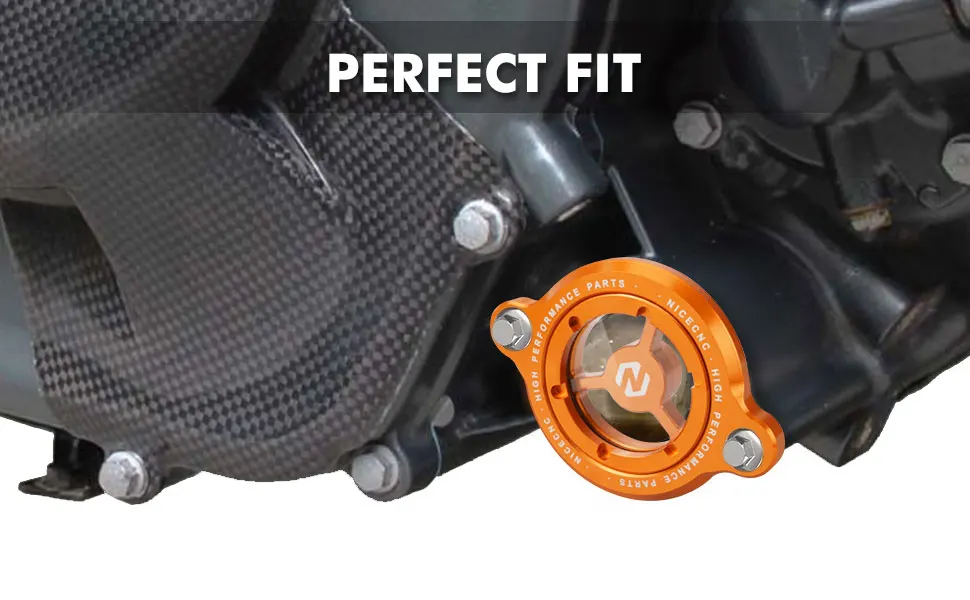 NiceCNC Transparent Engine Oil Filter Cover Cap for KTM DUKE 125/200 ...