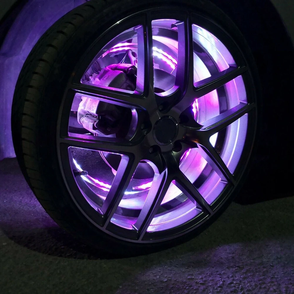 Rgb Smd Led Color Wheel Rim Lights App Control Waterproof Car Alloy Led ...