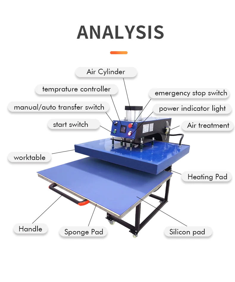 Large Format Automatic Hydraulic Heat Press Machine