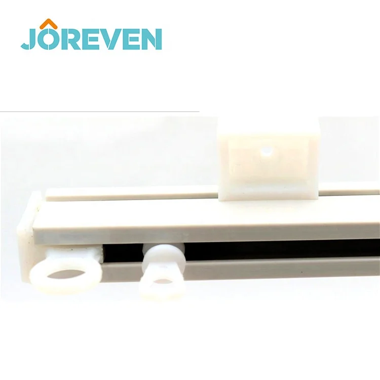 Wholesale Single Line Plastic PVC Curtain Rail White