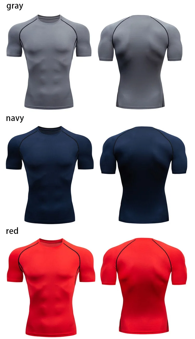 Men's Quick Dry under Base Layer Compression Sports Tops