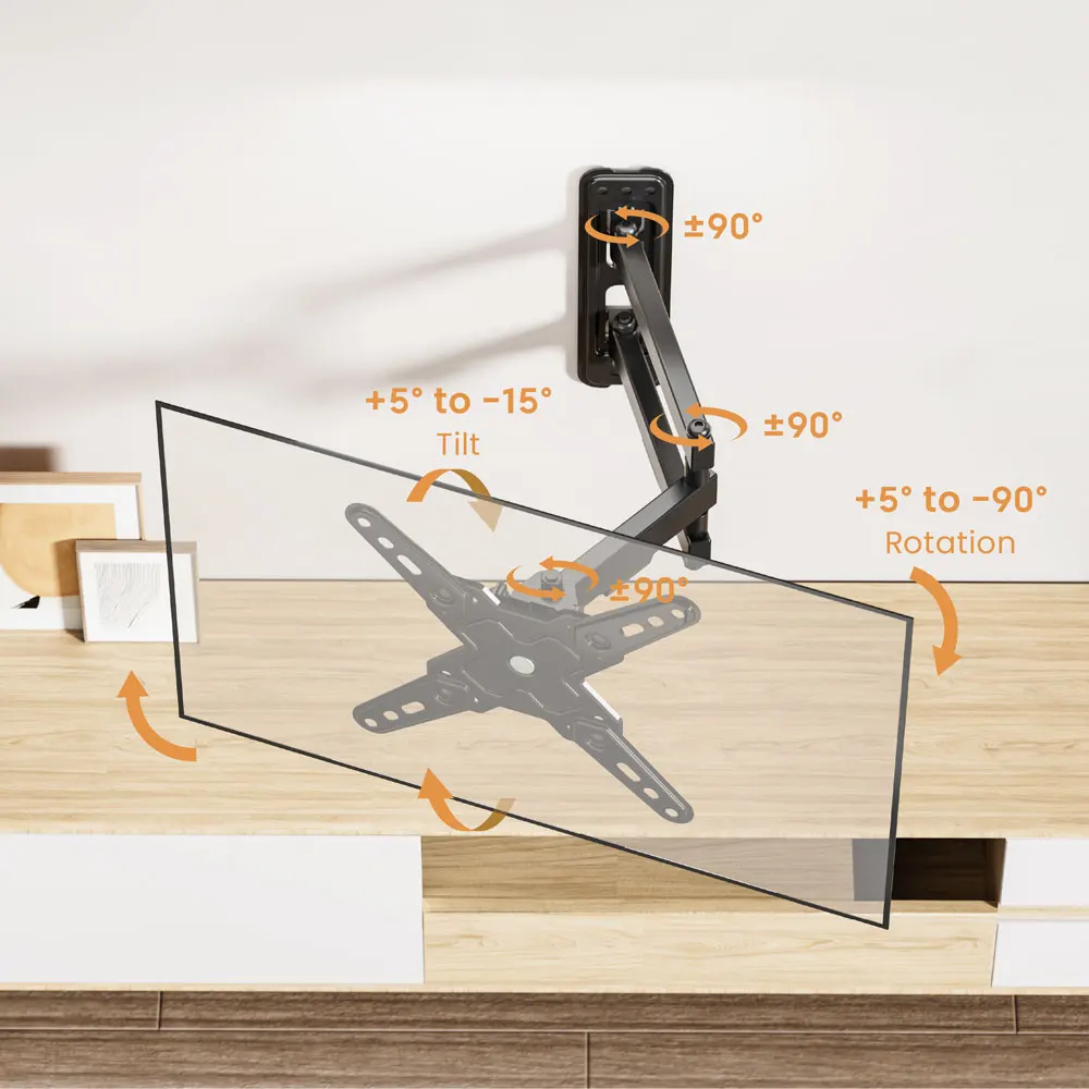 Wholesale Economy Articulating Tv Mount Adjustable Arm Swivel Tilt Full ...