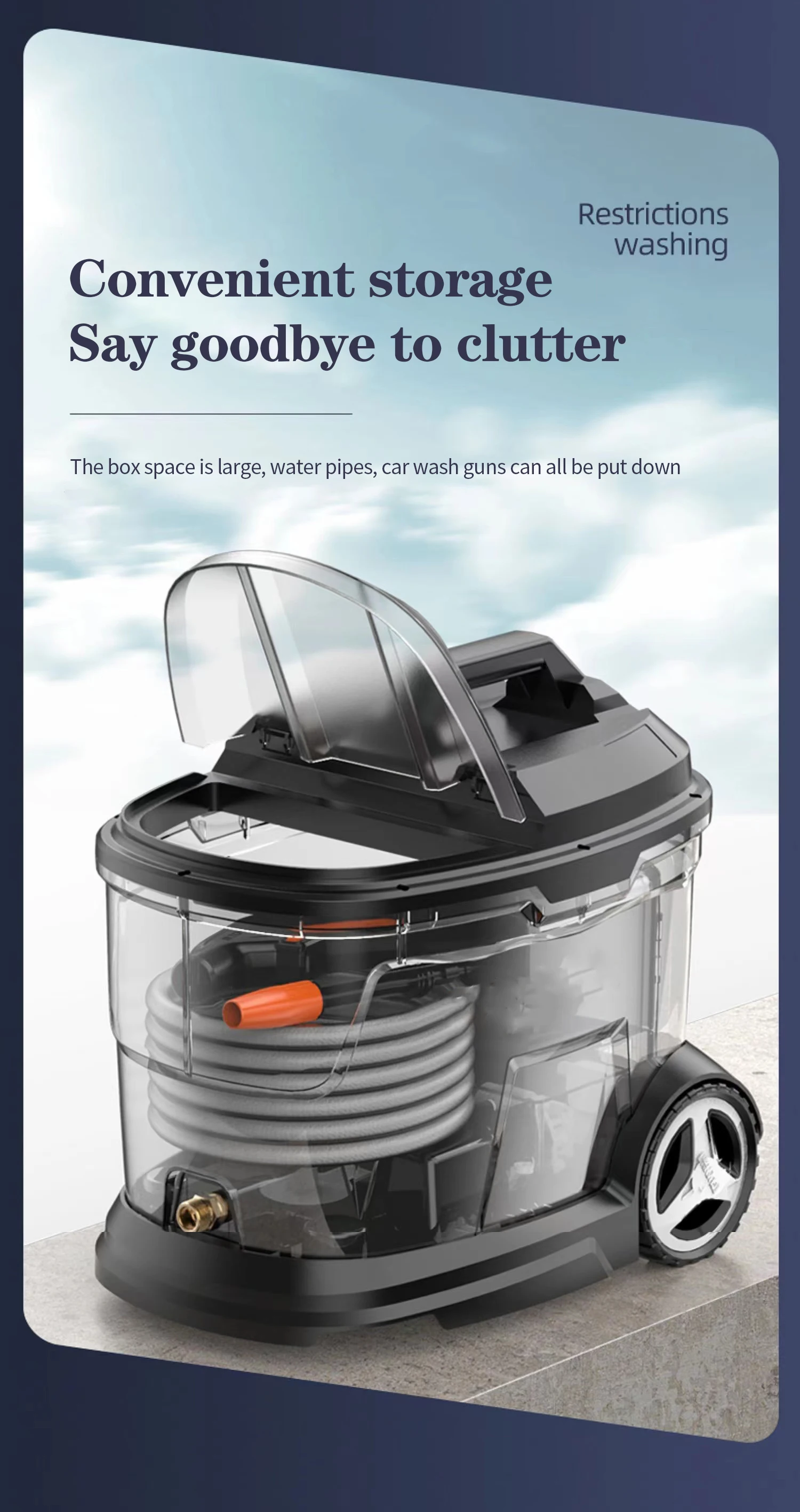 Portable Lithium Battery Car Washing Machine - High Pressure
