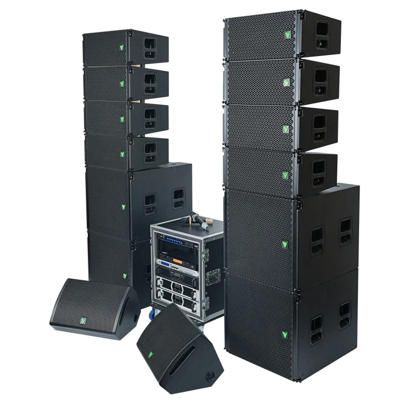 Sound system Dual 10 Inch Professional Line Array Speaker Sound System ...