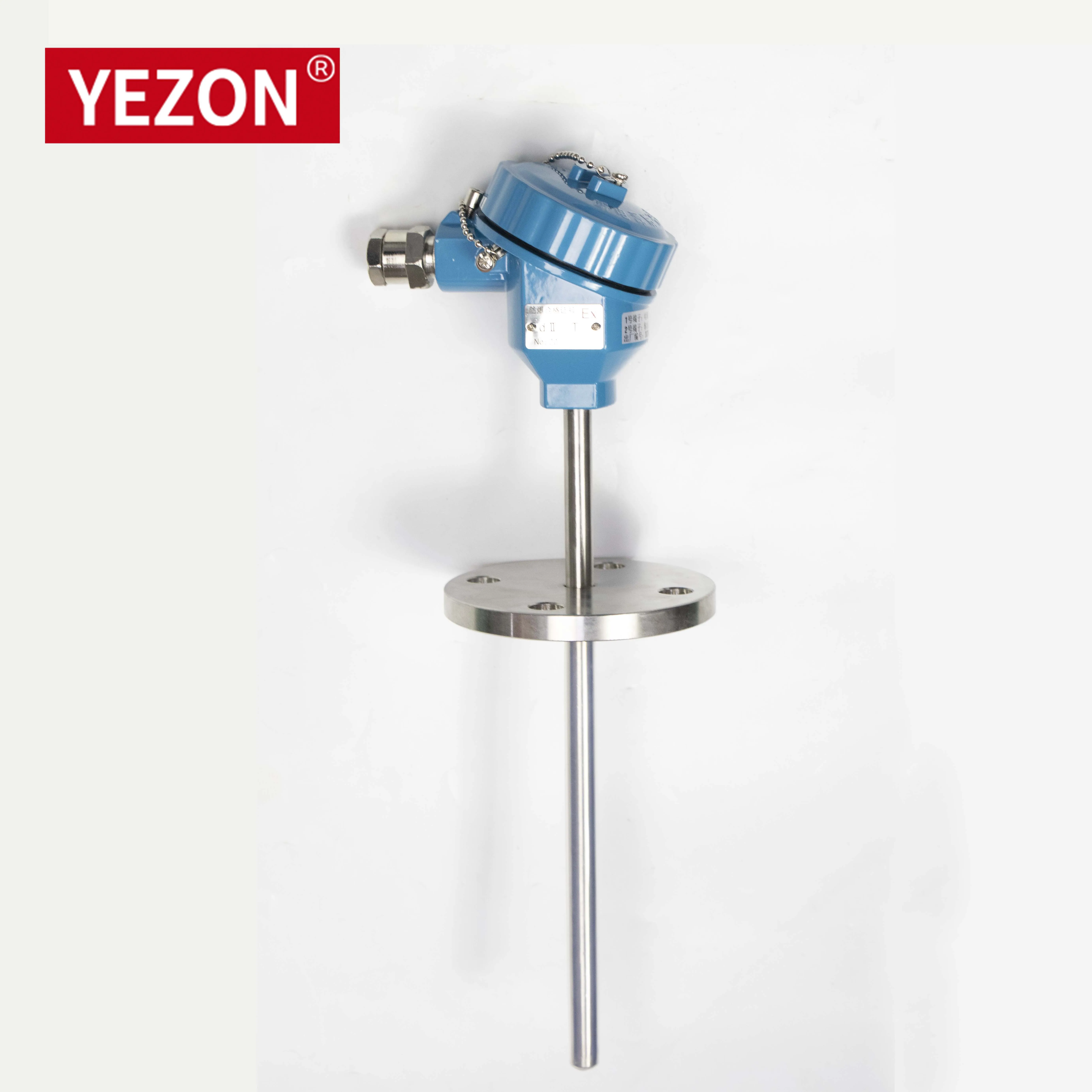 Industrial Pt100 Temperature Thermocouple Thread Flange Mounting Explosion Proof Liquid Gas High ...