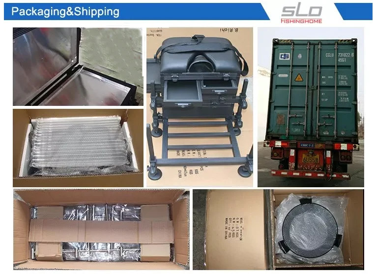Aluminum Frame Fishing Seat Box With Adjustable Leg With Folding Back ...