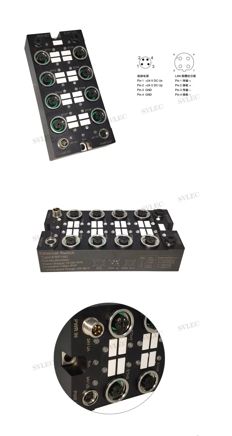 IP67 8port M12 Ethernet Switch for Railway & Subway Networks