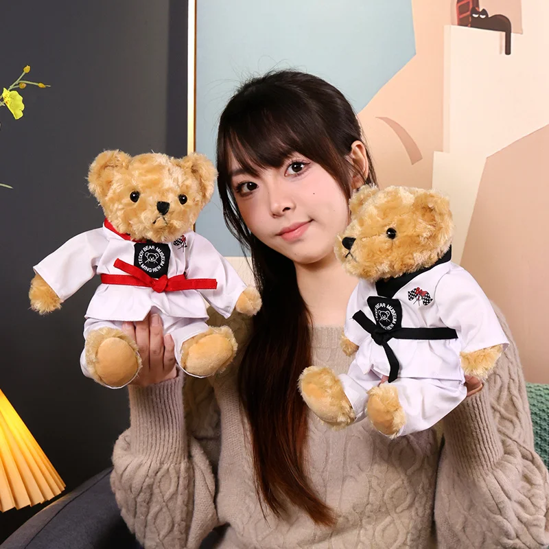25cm Teddy Bear Karate Bear Stuffed Animals for Taekwondo Kids