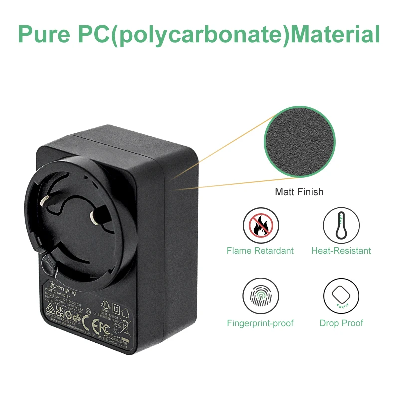 Interchangeable Ac Wall Mount Plug Micro Usb Adapter 5v 0.5a 1a 1.5a 2a ...