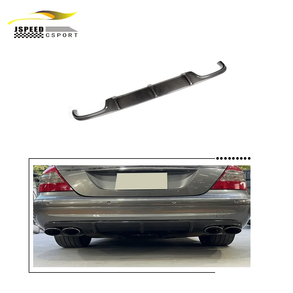Carbon Rear diffuser for Mercedes W211 E55 AMG diffuser rear apron ...