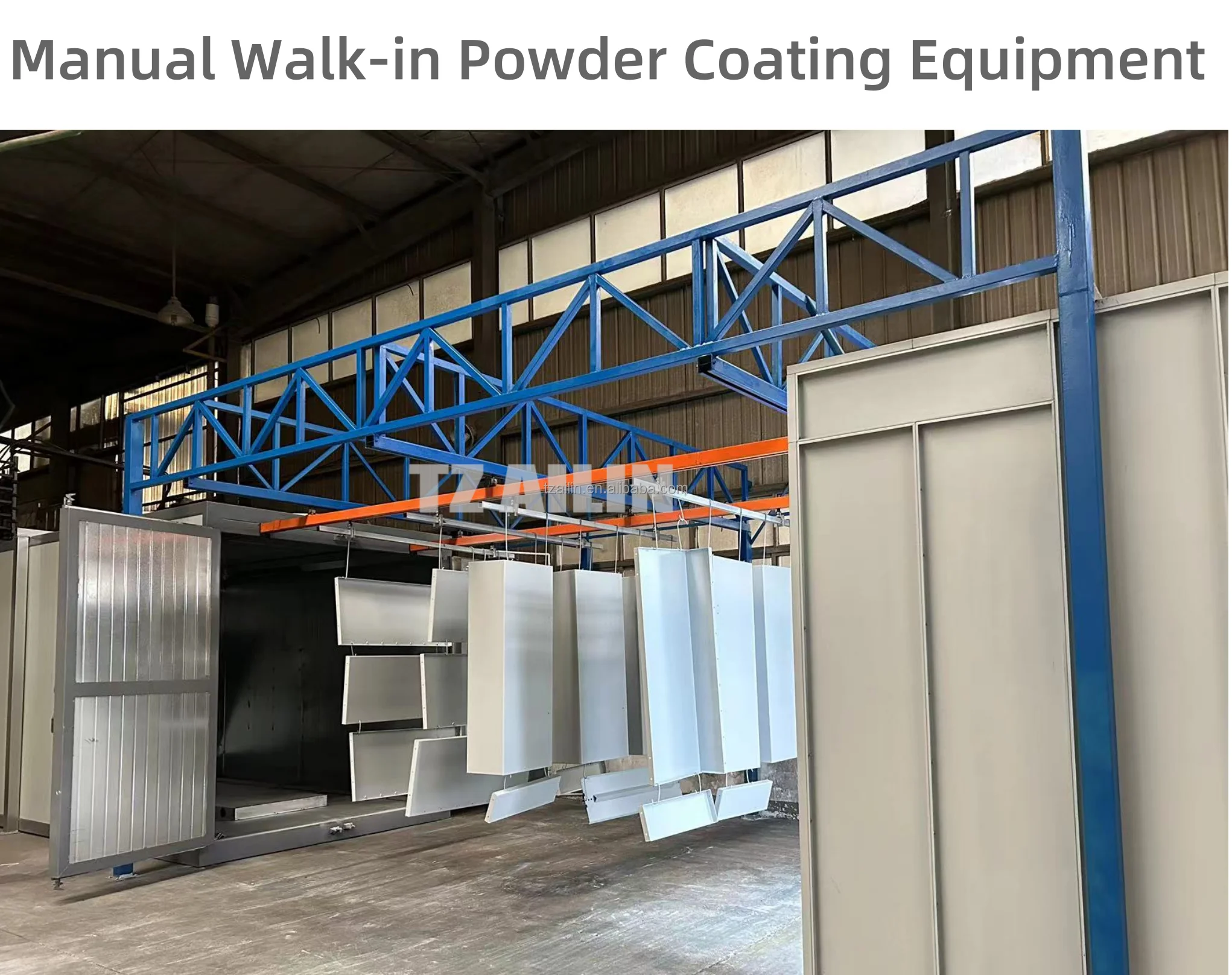 Ailin Custom Industrial Manual Walk-in Powder Coating Room Equipment ...