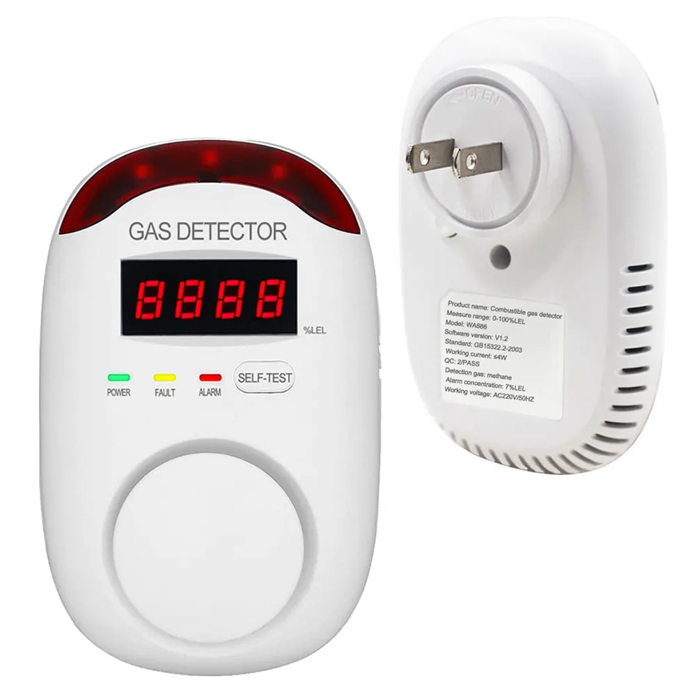 2024 New Products KH Alert Smart Detector De Gas LPG Natural Gas Leakage Detector Gas Leak ...
