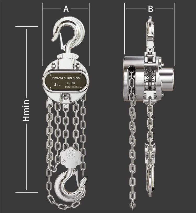 1- 5 Toneldas Stainless Steel Chain Block And Tecle Price - Buy ...