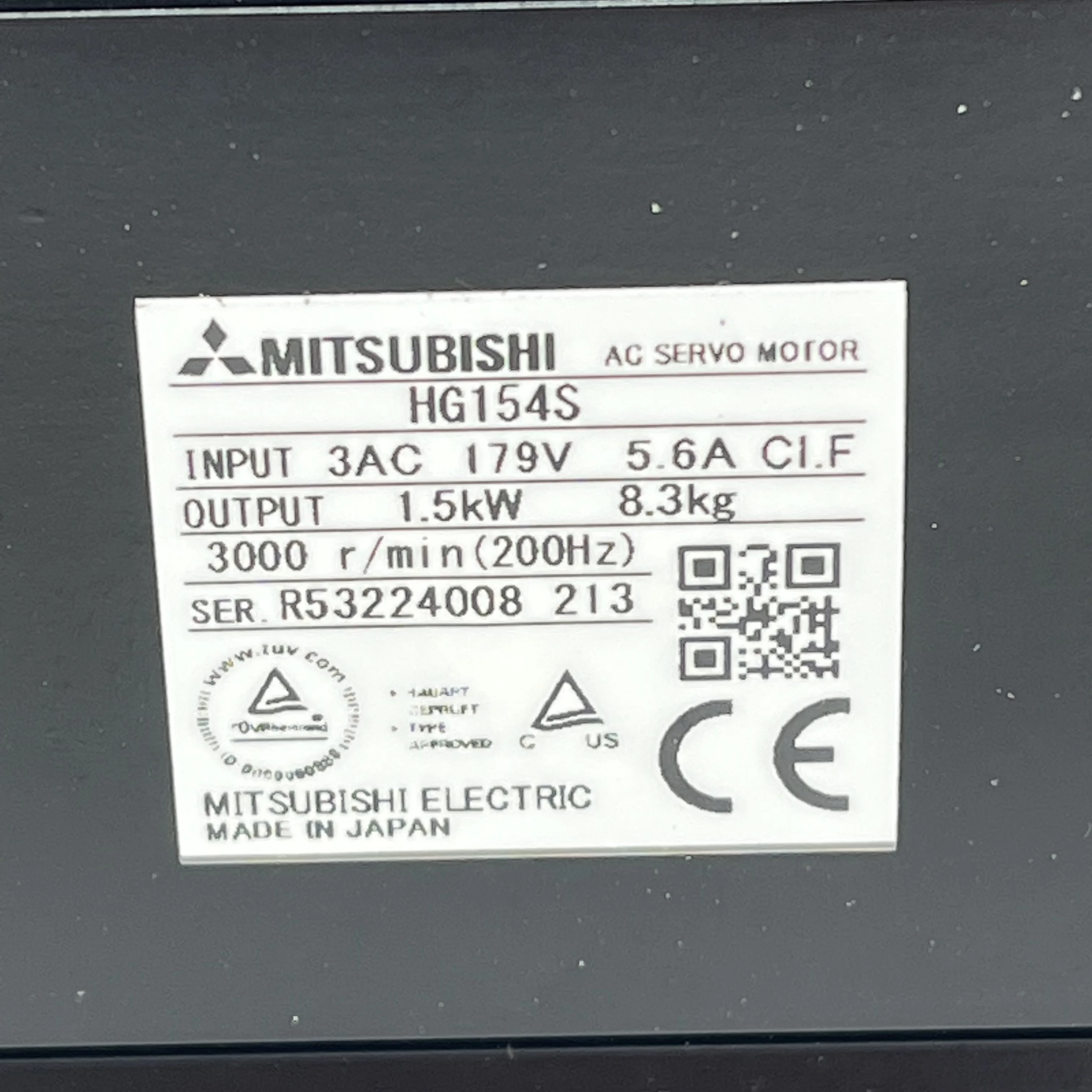 Japan Original Ac Servo Motor Hg154s-d48 For Mit - Buy Hg154s-d48 ...