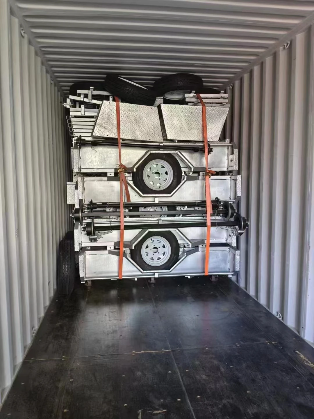 10x5ft Cage Trailers Tandem Axle Mesh Cage Trailers With Mechanical ...