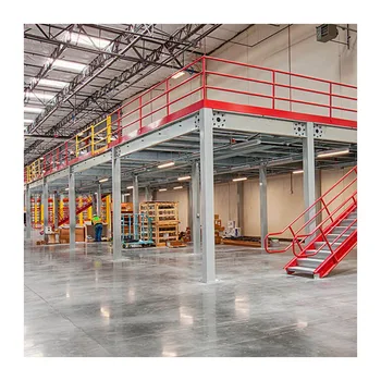 Mracking Prefab Modular Metal Mezzanine Platform Customizable Warehouse ...