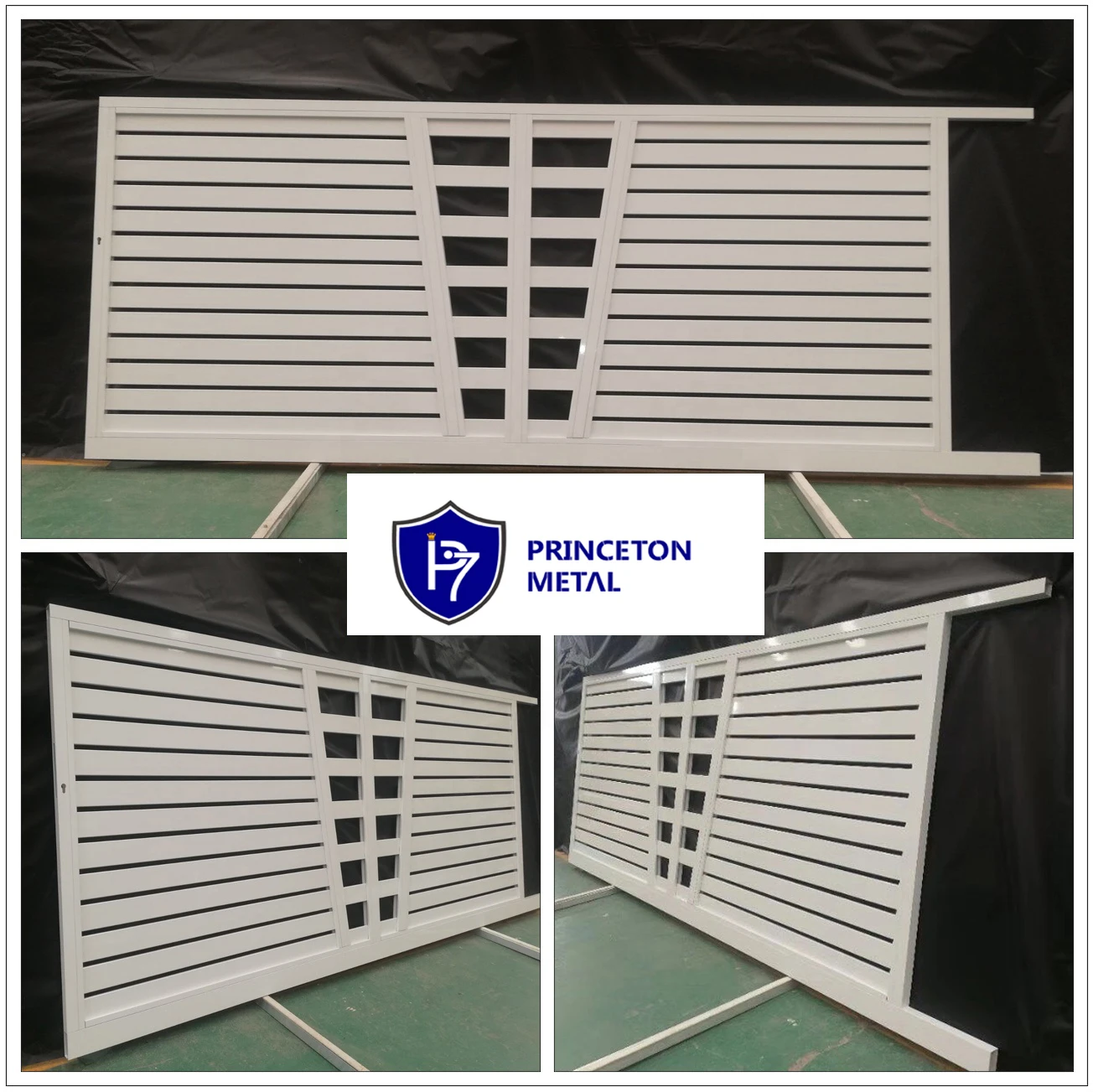 Aluminum France Style Whole Privacy Sliding Gate Design - Buy Metal ...