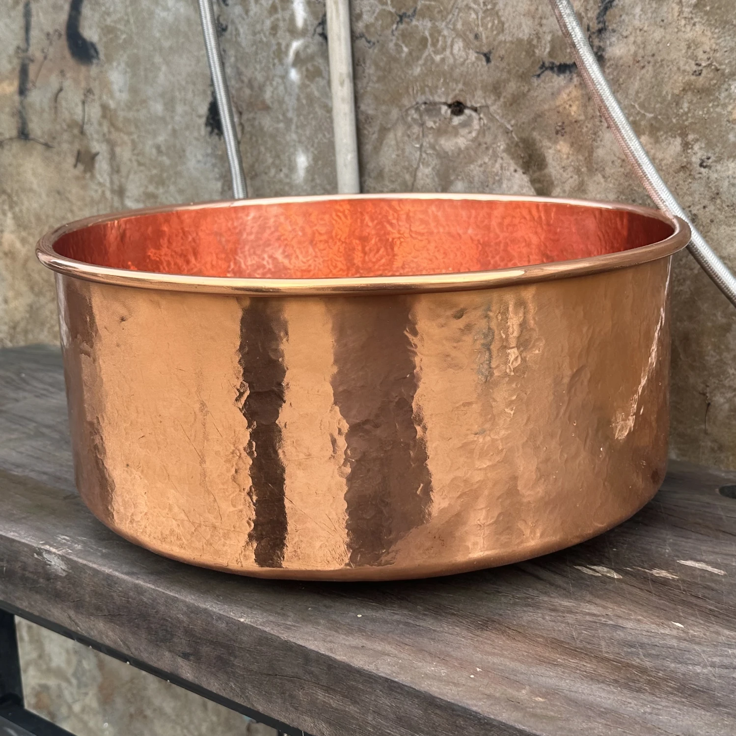 Custom Hand Hammered Luxury Copper Shiny Copper Finish Water Resistant ...