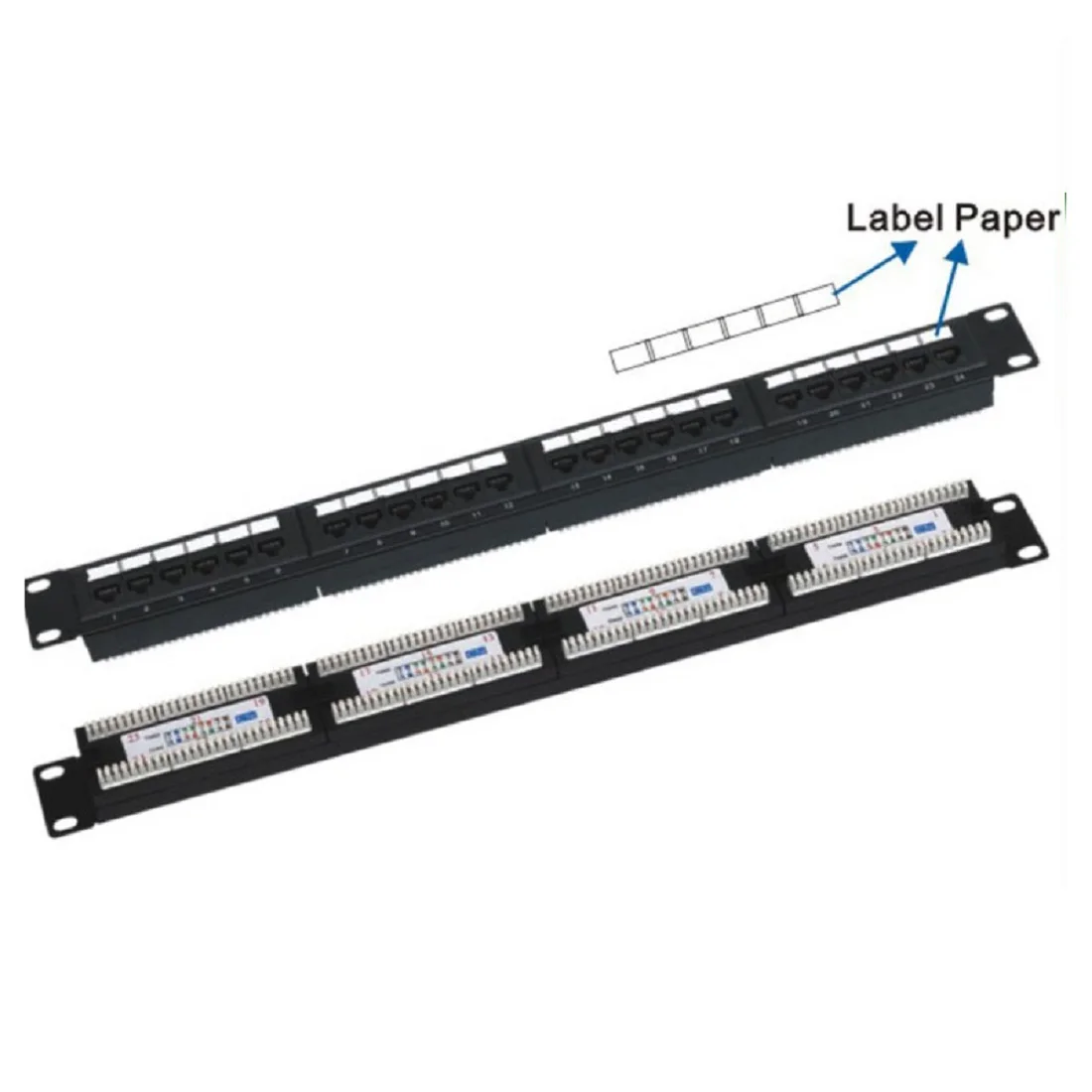 Netlink Patch Panel With Label Paper 19inch 48 Port Cat5e Cat6 Utp ...