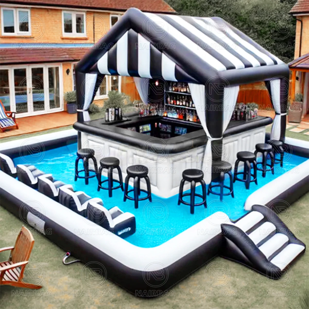 Outdoor Inflatable Pool Bars - Perfect for Backyard Parties