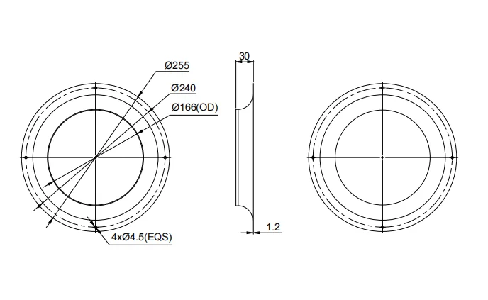 Cold Rolled Steel Centrifugal Fan Inlet Ring for Clean Room FFU, Fan ...