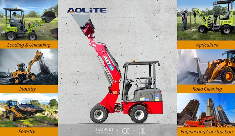 AOLITE ETL600 Mini Electric Telescopic Wheel Loader 600kg
