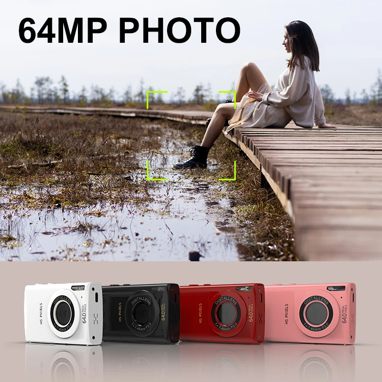 Compact Camera with 8MP Sensor, Video Capture, & MP3 Player
