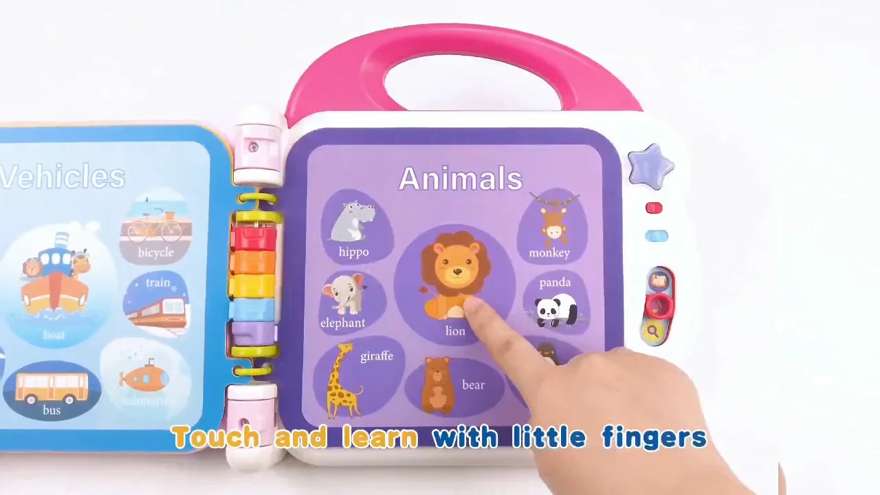 Early Education Kids Learning Machine Books Touch And Learn 108 Words ...