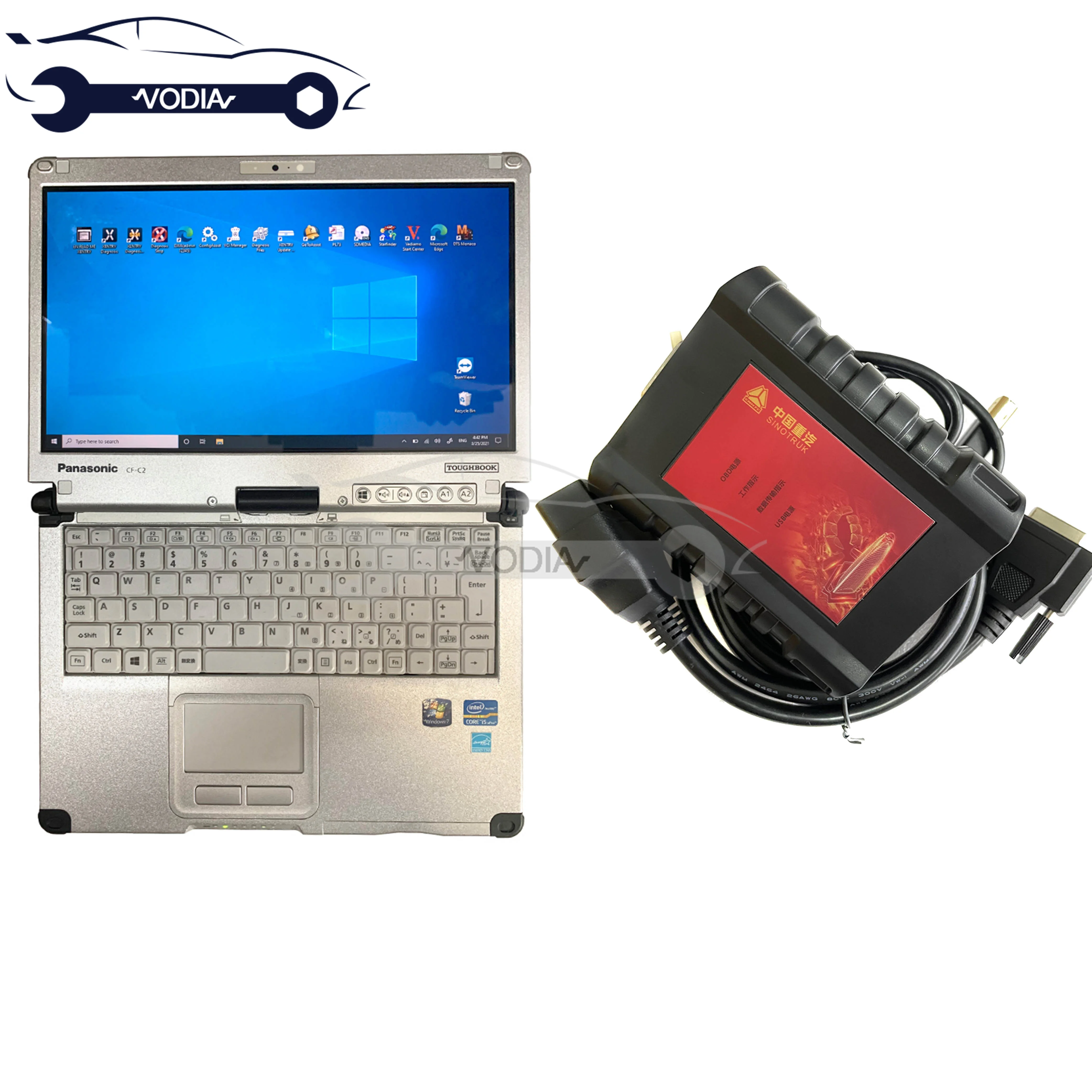 For Sinotruk Howo Cnhtc Chinese Truck Diagnostic Scan Tools With Cf 19 ...