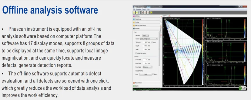Flexscanpa100 Phased Array Ultrasonic Detector for Weld Inspection