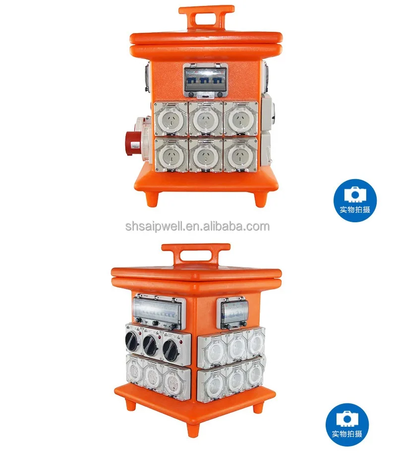 Outdoor Temporary Site Socket Box Workshop Mobile Power Distribution ...