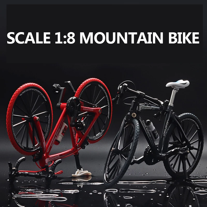 1/8 Alloy Mountain Bicycle Model Diecast Metal Bend Road Fold Racing ...