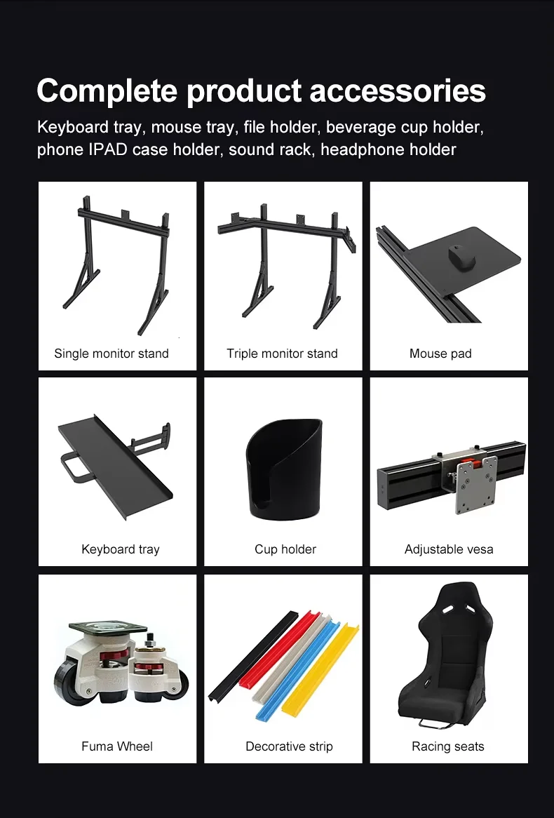 Universal Sim Racing Platform with Compatible Rig Integration Featuring ...