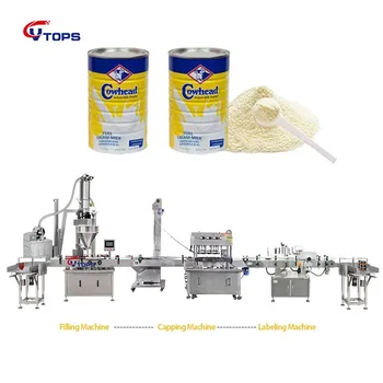Multi-function Whey Protein Powder Bottle Filling Sealing Machine ...