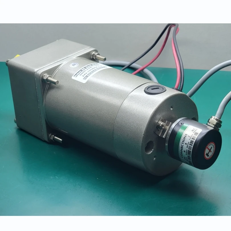 24V DC Gear Motors Encoders 300W Reversible Big Start Torque Enhancing ...