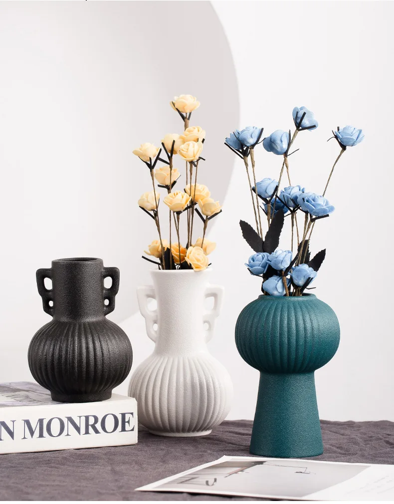 Ceramic Factory Nordic Creative Vase Decoration Living Room Tabletop ...