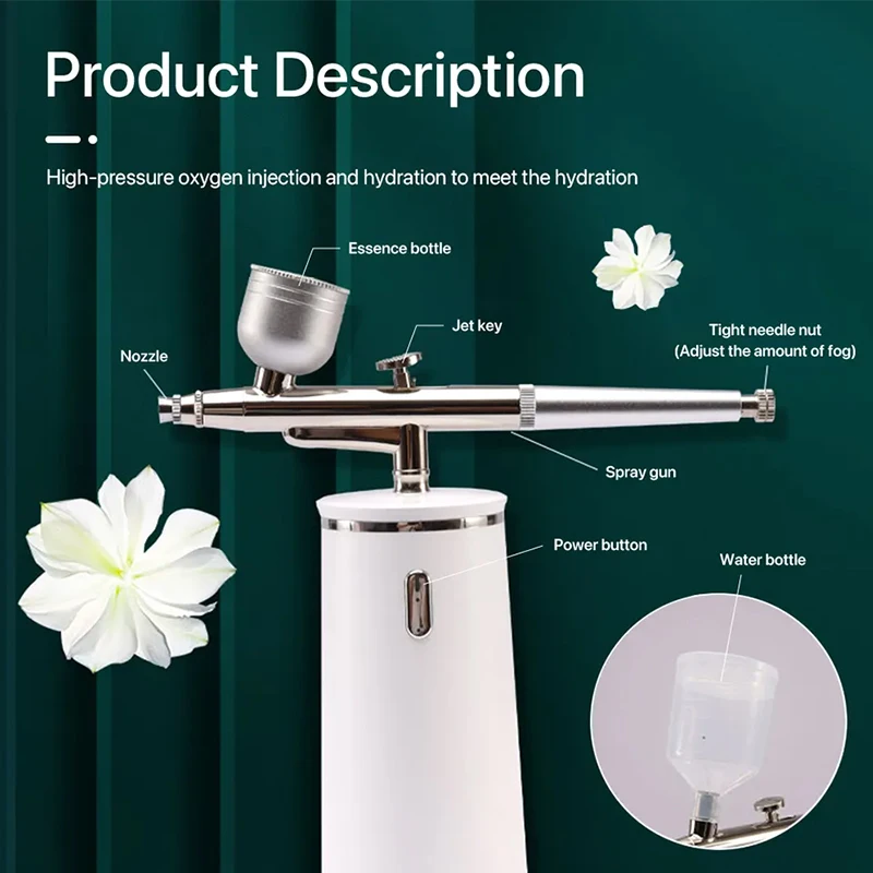Portable Mini Beauty Salon Moisturizing Oxygen Spray Gun Beauty Nano ...