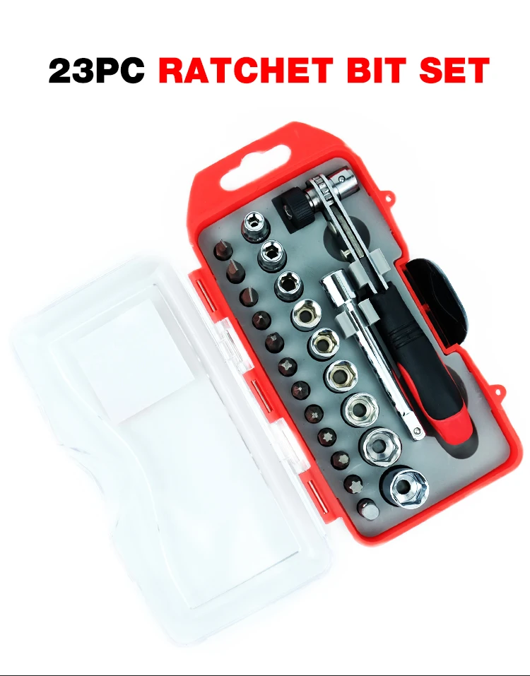 23pc Rachet Bit Multitool Box Screwdriver Set Juego De Destornillador ...