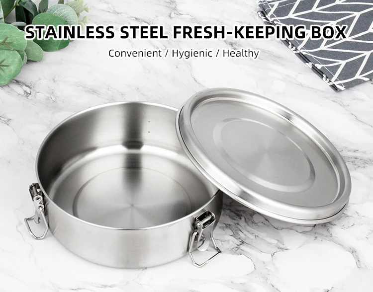Stainless Steel Bento Box Lunch Containers For Adults Leakproof Metal ...