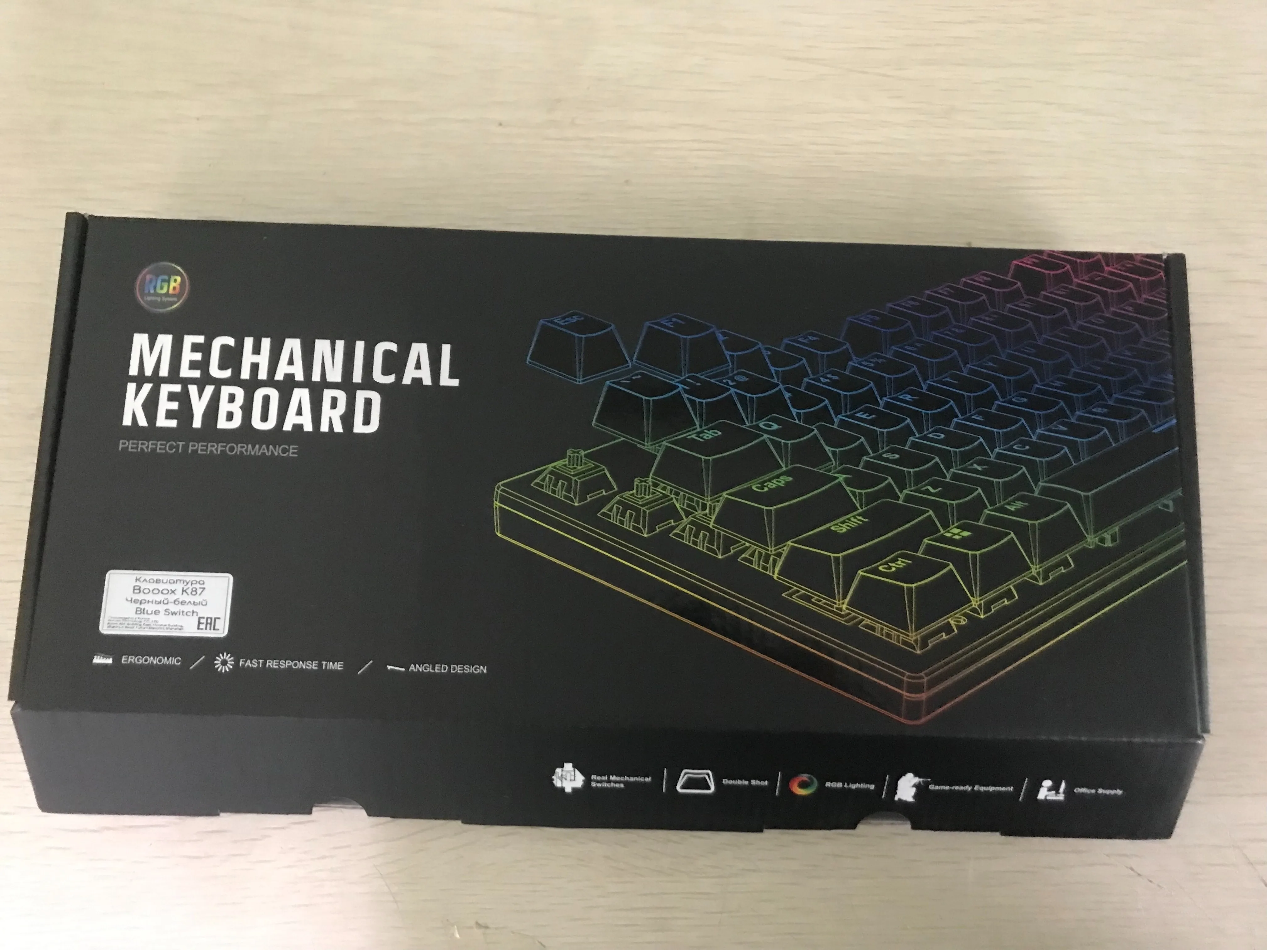 2022 Mechanical Double Color Keyboard 87 Keys - Wired Gaming