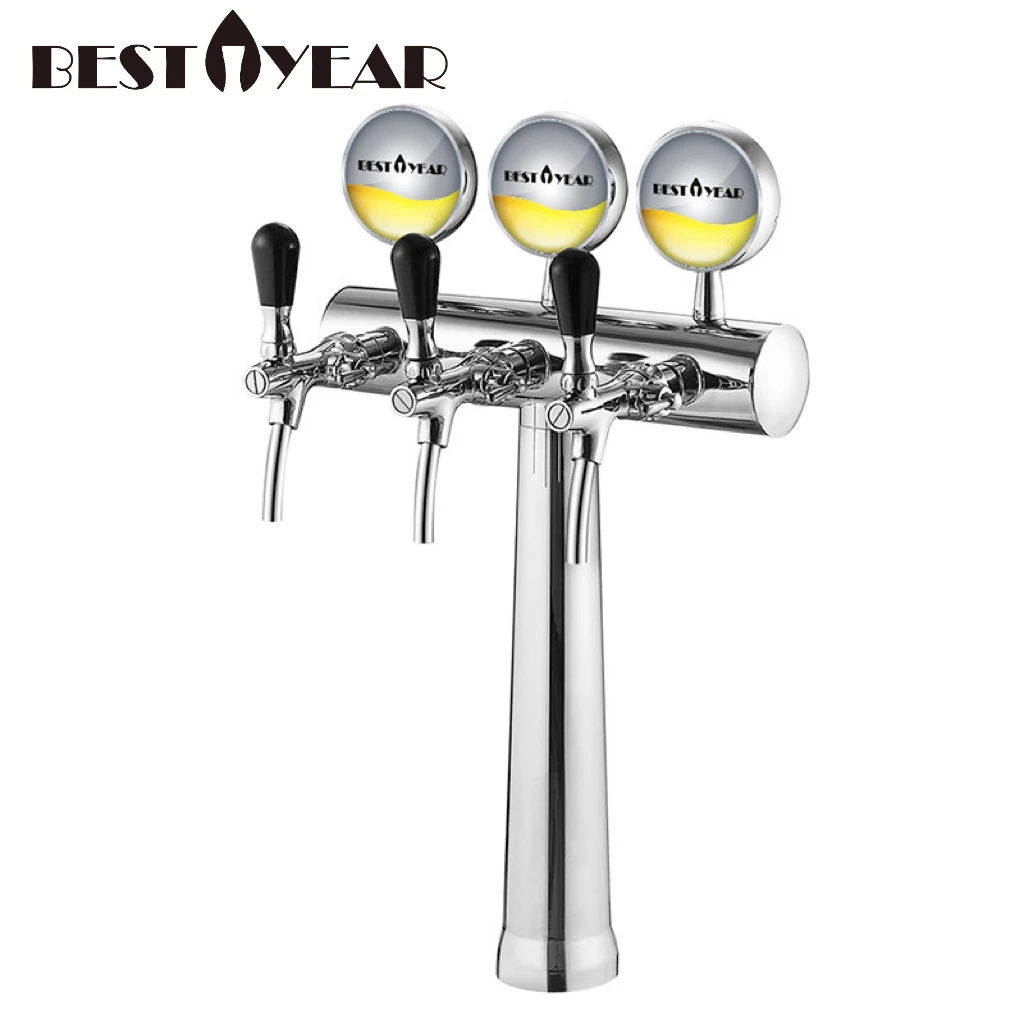 Spot New Products Direct Sales Stainless Steel Silver T-shaped Beer ...